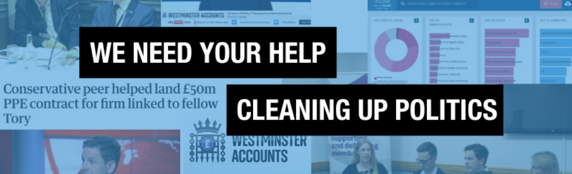 Cleaning up UK politics – Big Give
